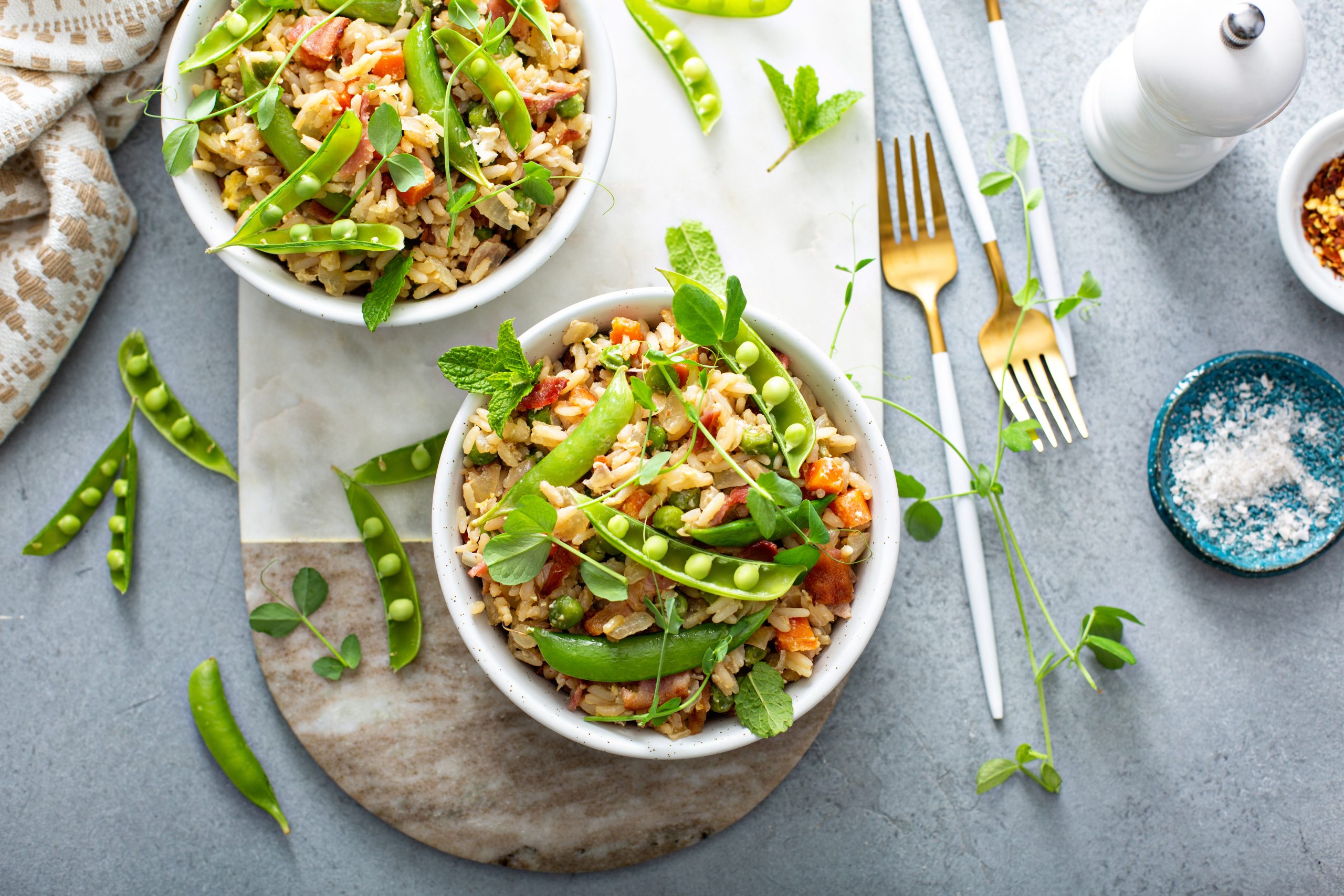 Bacon & Snap Pea Fried Rice - Field